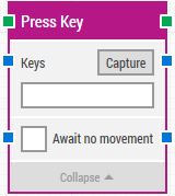 Press Key | Mouse and Keyboard | Leapwork Documentation